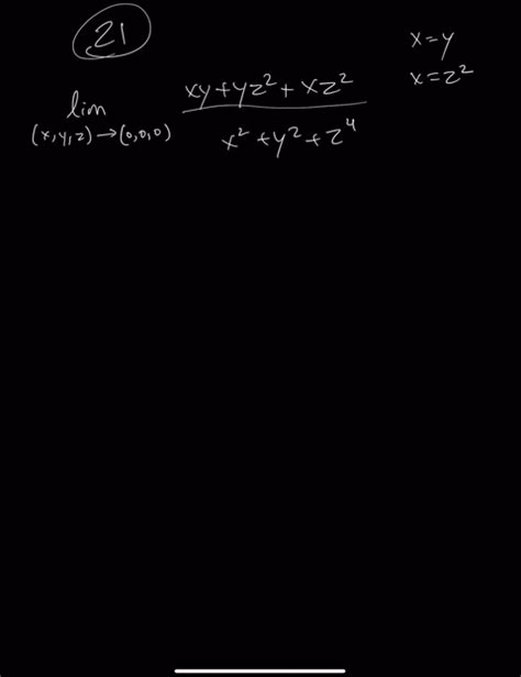 Solved Find The Limit If It Exists Or Show That The Limit Does Not
