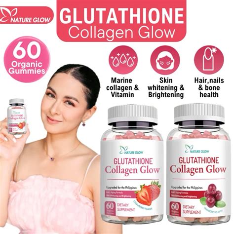 Nature Glow Glutathione Collagen Glow Strawberry And Cranberry
