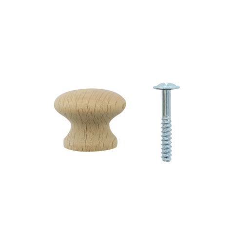 Knob Cabinet Wood Beech 2 My Main Supply