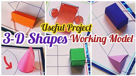 3 D Shapes Maths Working Model For Maths Exhibition In School