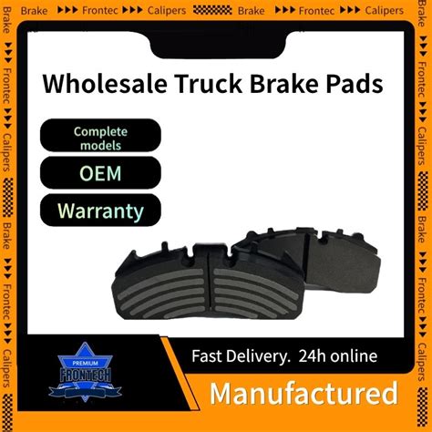 Frontech Whoesaler Truck Brake Pad Manufacturing Heavy Cv Break Pads