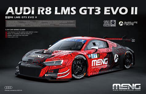 Model Kits 124 Scale Audi R8 Lms Gt3 Evo Ii By Meng