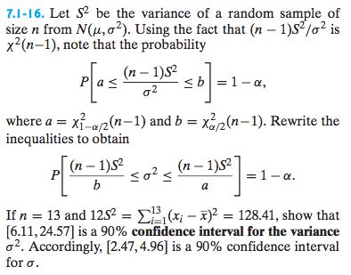 Solved Let S Be The Variance Of A Random Sample Of Size N Chegg