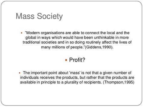 Mass Culture