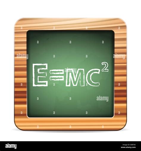 Blackboard Formula On A White Background Vector Illustration Stock