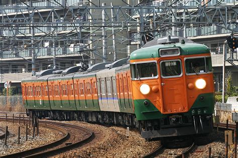 113系 混色編成 JR京都線 路面電車と鉄道の写真館