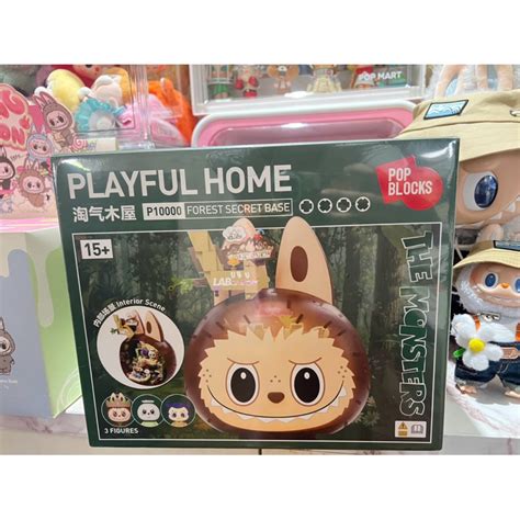 Popmart Labubu Labubu Themonsters Forest Secret Base Building Blocks