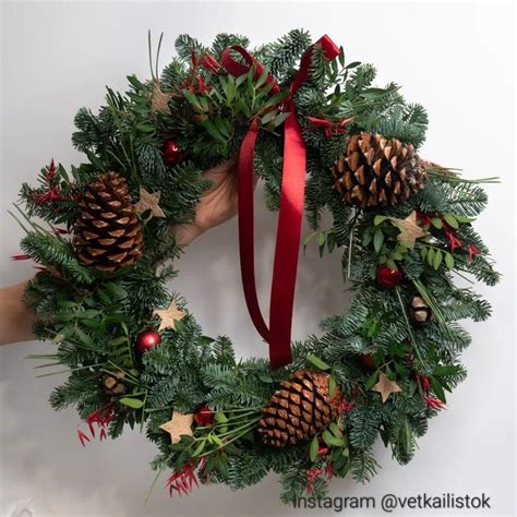 Венок на дверь. Wreath. | Венок, Композиция, Венки