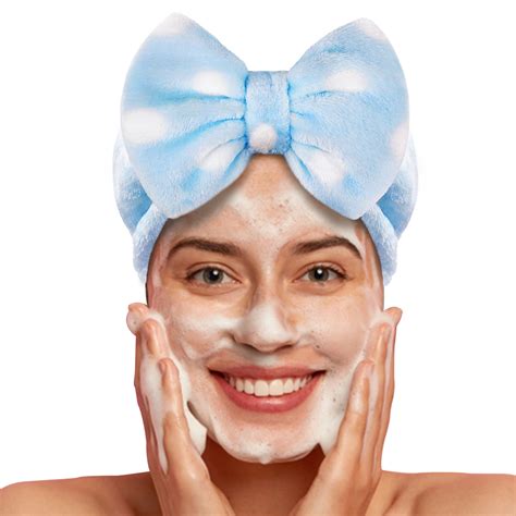 Spa Headband Bowknot Elastic Hair Band For Women Makeupandface Washing