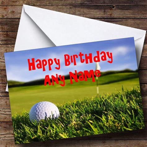 Funny Golf Personalised Birthday Card The Card Zoo