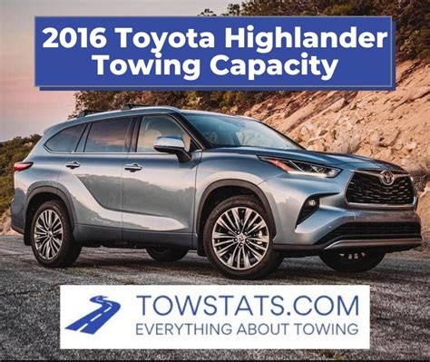 Toyota Towing Capacities By Model