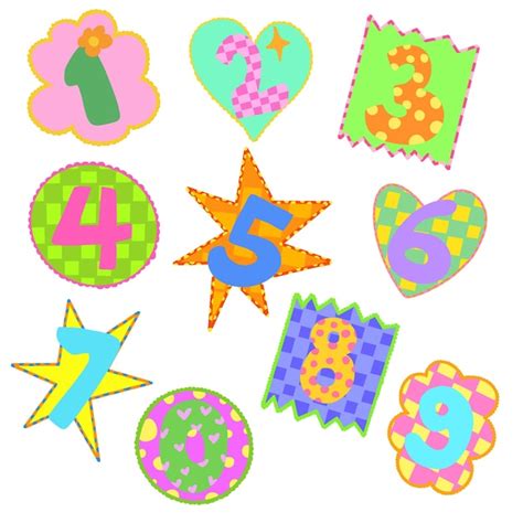 Premium Vector Numbers 0 To 9 Super Cute