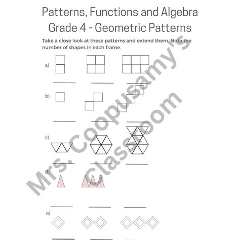 Grade 4 Term 2 Geometric Patterns • Teacha