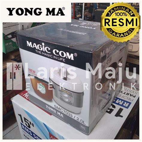 Jual Yong Ma Rice Cooker Smc 7033 Magic Com 2 Liter Shopee Indonesia
