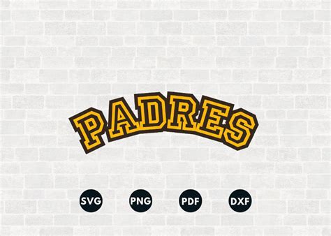 Padres Svg Padres Template Padres Stencil Baseball Ts Sticker