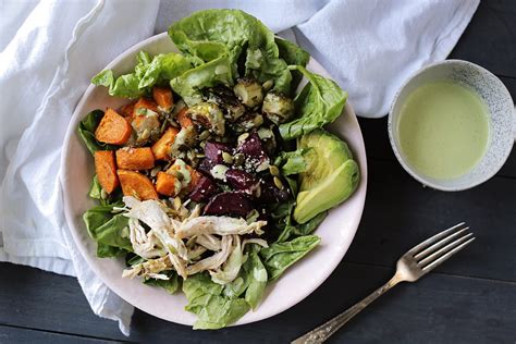 Roasted Beets And Sweet Potato Chicken Salad Thestyleartisandotcom