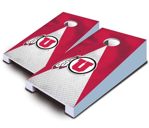 Utah Utes Jersey Tabletop Set With Bags Custom Cornhole Llc