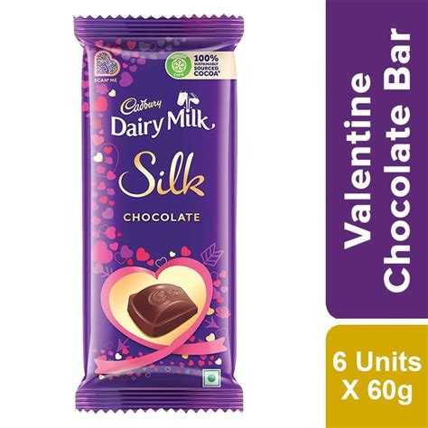 Cadbury Dairy Milk Silk Valentine Chocolate Bar 6 X 60g