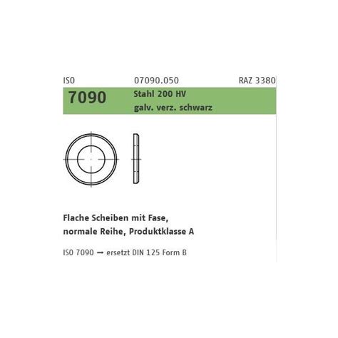 Iso 7090 Unterlegscheibe Mit Fase Online Kaufen