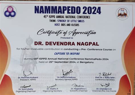 Dr Devendra Nagpal Conducted Pre Conference Course On “capture To