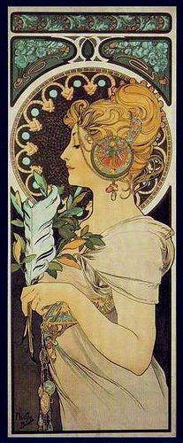 Mucha The Pen 1899 Artofit
