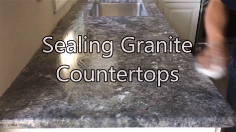 Sealing Granite Countertops YouTube