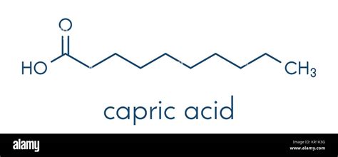 Capric Acid Decanoic Acid Stock Vector Images Alamy