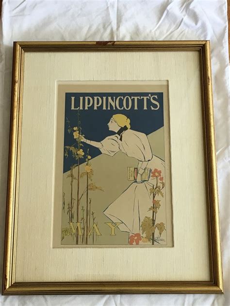 1896 Vintage Poster Lippincotts ” By Willam Carqueville From French