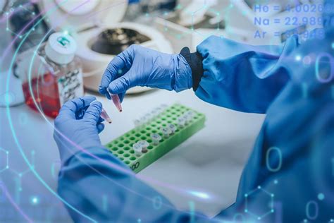 Scientist Collecting Chemical Sample Tubes Free Photo Illustration