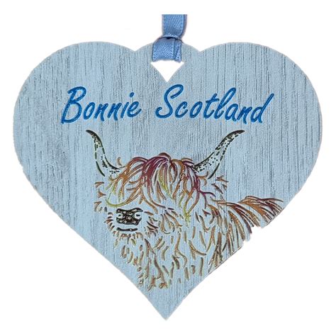 Bonnie Scotland Hanging Heart Ph14 6 Pack Lt Creations