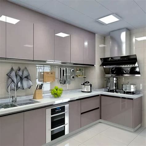 High Gloss Wooden Glass Acrylic Kitchen Modular Shutters At ₹ 2450 Sq