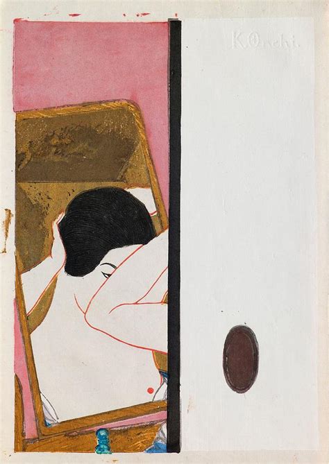 Mirror C 1930 Onchi Koshiro Japanese 1891 1955 Painting By Onchi