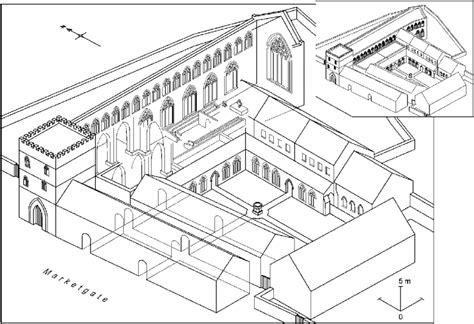 Hull A Reconstruction Drawing Of What The Main Buildings Of The Friary