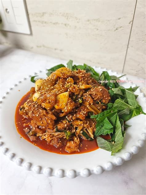 오리주물럭 만들기 레시피 오리볶음 매콤한 오리주물럭