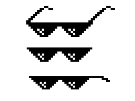 Premium Vector Pixel Glasses Retro Funky Spectacles For Funny Meme