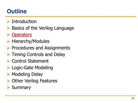 Ppt Cpe 626 The Verilog Language Powerpoint Presentation Free