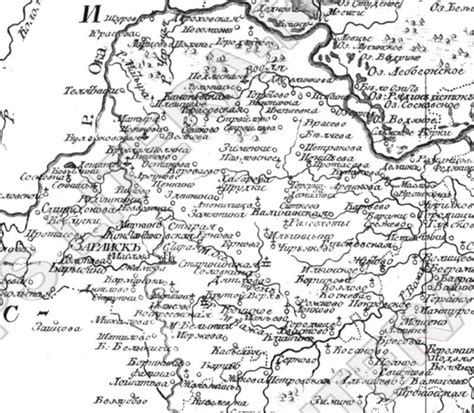 карта Зарайскского уезда 1792 года