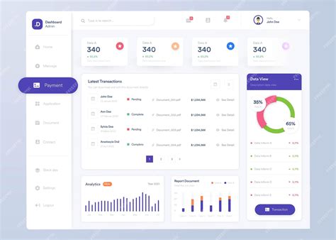 Premium Vector Infographic Dashboard Ui Design With Graphs Charts And