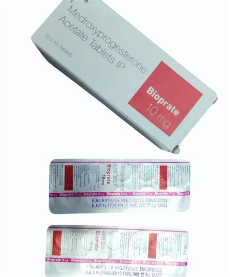 Medroxyprogesterone Acetate Tablets Strength 10mg At Rs 70 Box In Meerut