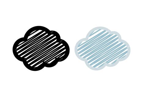 Free Vector Cloud Sketch Style