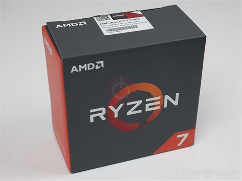 AMD Ryzen 7 1800X | TechPowerUp CPU Database