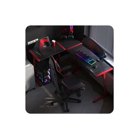 Biurko Narożne Gamingowe Huzaro Hero 60 Red