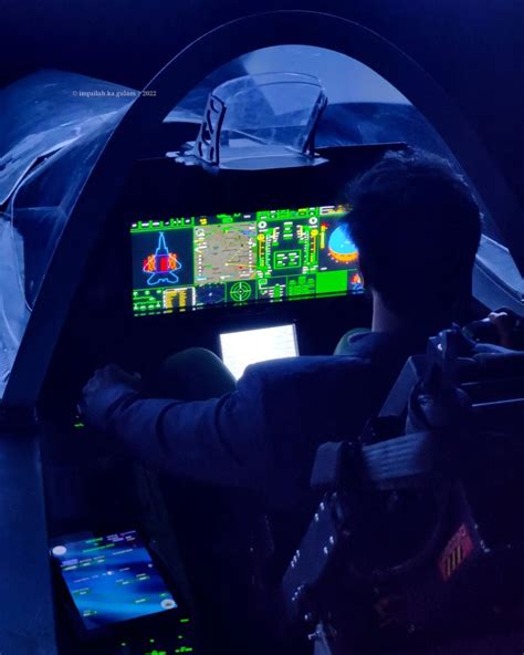 Indias Amca Advanced Medium Combat Aircraft Cockpit Model On Showcase