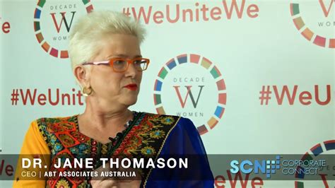 Decade Of Women Dr Jane Thomason Ceo Abt Associates Australia