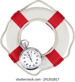 Fast First Help Stopwatch Lifebuoy On Stock Illustration 190616801