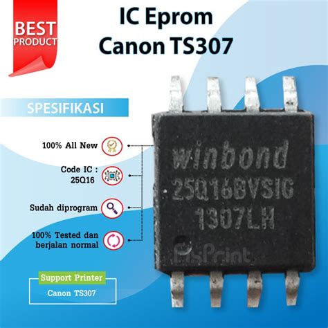 Ic Eprom Canon Ts307 Ic Eeprom Printer Ts 307 Resetter Counter Ts307