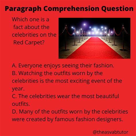 The Asvab Tutor Presents Paragraph Comprehension Question On Facts And Opinions The Asvab Tutor