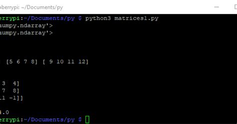 Alto Código Usar arrays en Python con NumPy