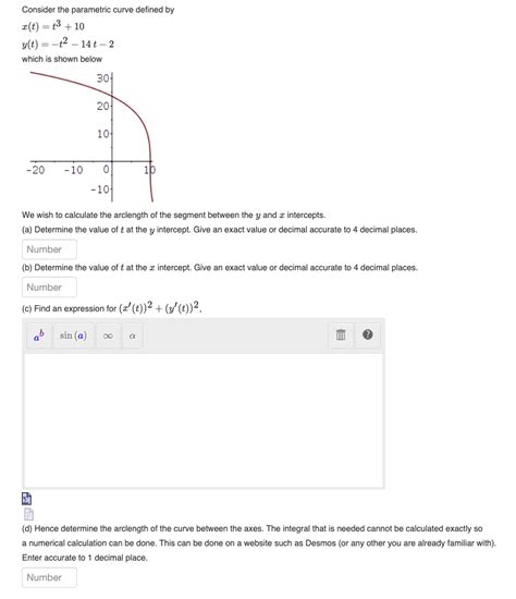 Solved Consider The Parametric Curve Defined By Chegg