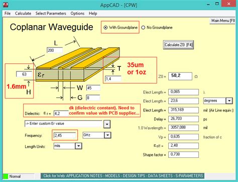 50 Ohm Trace Width Calculator